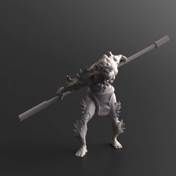 3D Printable Monkeyfolk Fantasy Bundle, 5 minis - PRE-SUPPORTED by ...