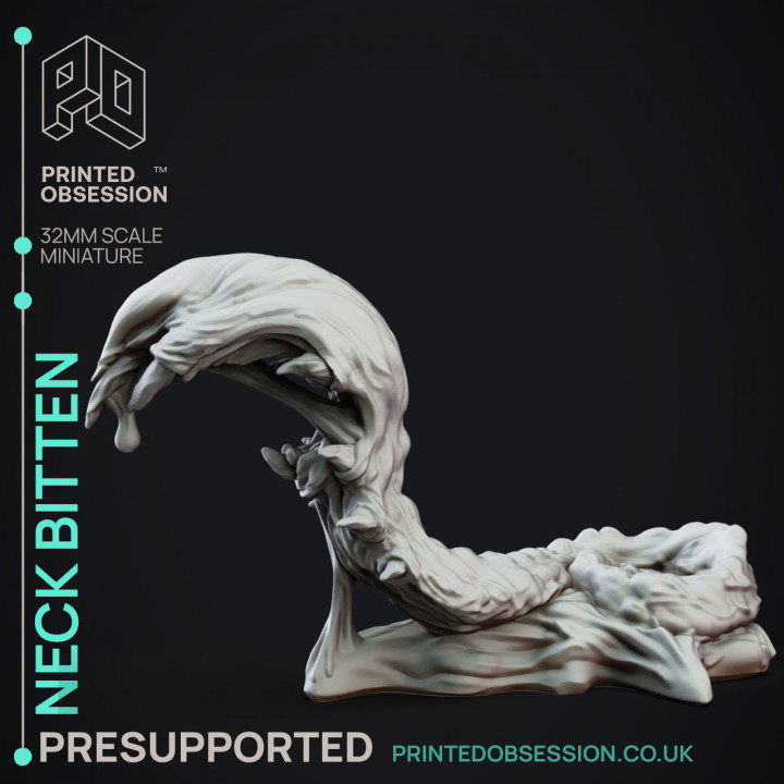3D Printable Neck Biters - Creature from behind the veil - Presupported ...