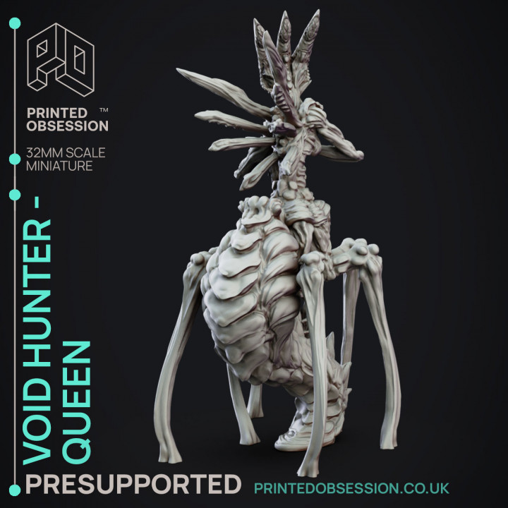 3D Printable Void Queen - Creature from Behind the veil - PRESUPPORTED ...