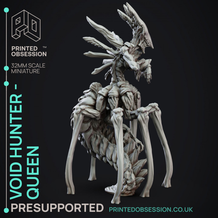 3D Printable Void Queen - Creature from Behind the veil - PRESUPPORTED ...
