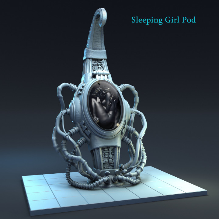 3D Printable Hibernation pod by Claydemon Miniatures