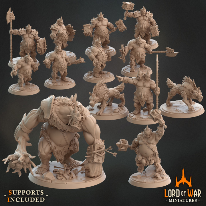 3D Printable COMPLETE Ogres Army Bundle (Presupported) by Lord of War ...