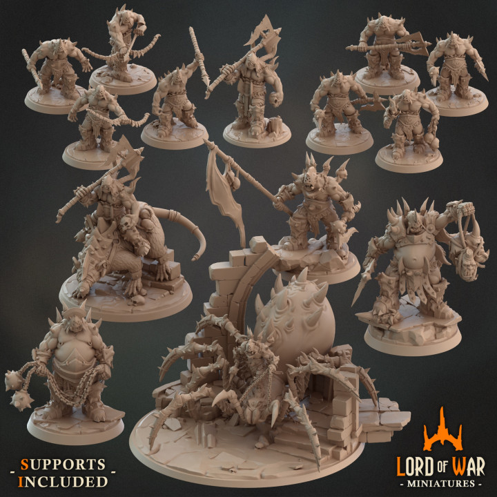 3D Printable COMPLETE Orcs Army Bundle (Presupported) by Lord of War ...
