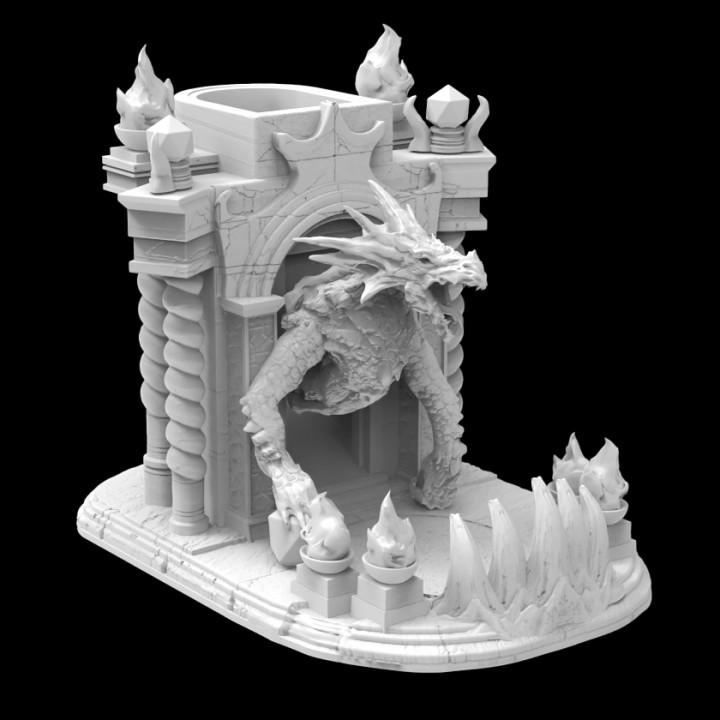 3D Printable DT05 Elder Dragon Dice Tower :: Possibly Cool Dice Tower 2 ...