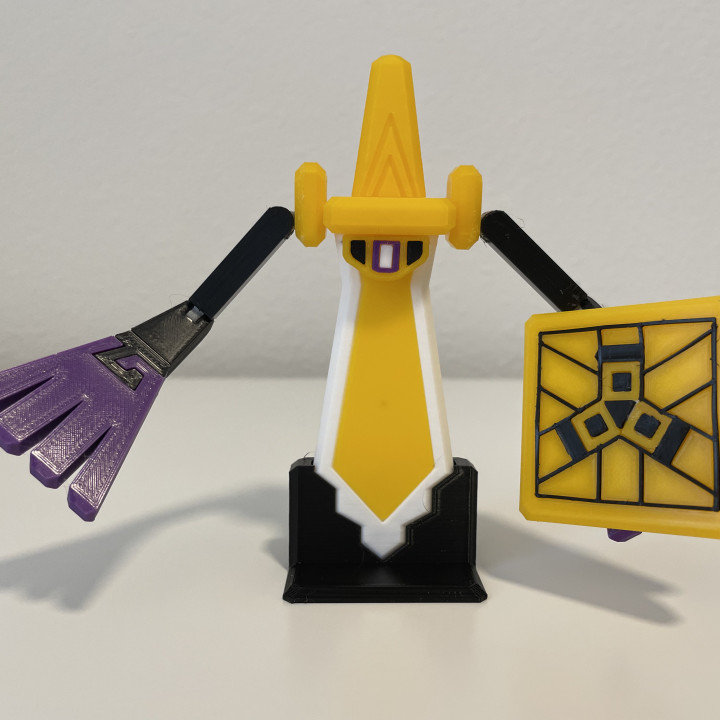 3D Printable Aegislash Articulated Toy by Chris D’Argenio