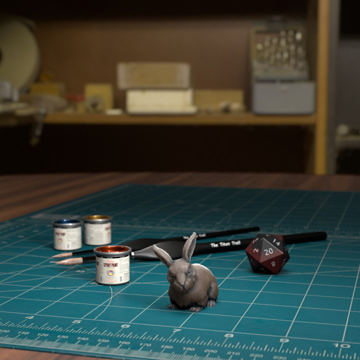 3D Printable Rabbit [Pre-Supported] by TytanTroll Miniatures