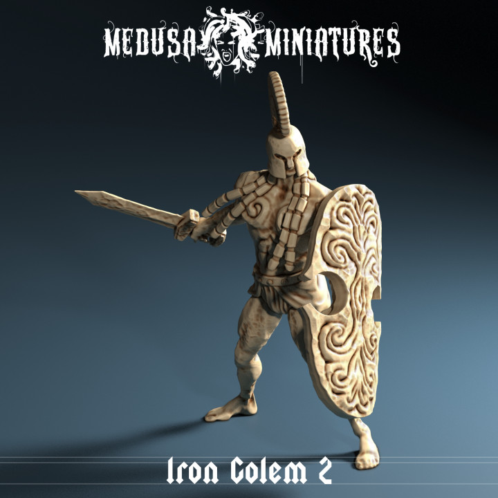 3D Printable Iron Golem Defender – 28mm Fantasy Miniature STL with ...