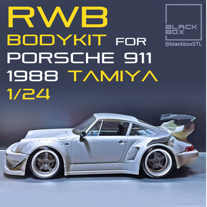 3D Printable RWB BODY KIT FOR PORSCHE 1988 TAMIYA 1-24TH by black-box ...
