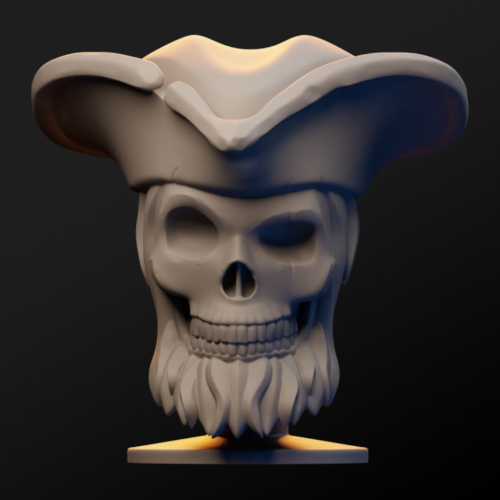 3D Printable Pirate Skull by Diego Lopez