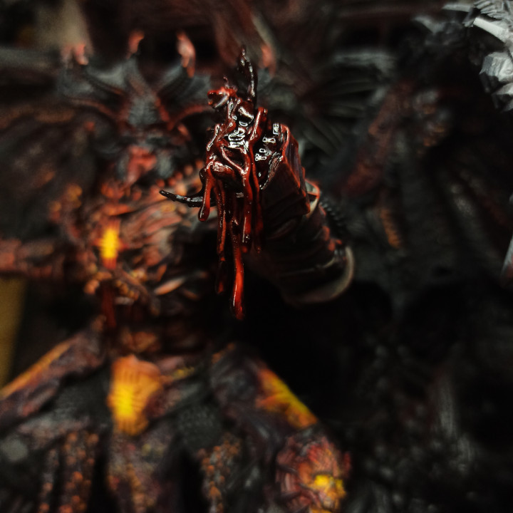 3D Print of Rage God on Throne by urzacz