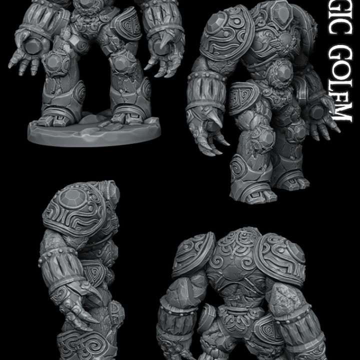 3D Printable Magic Golem by RocketPigGames