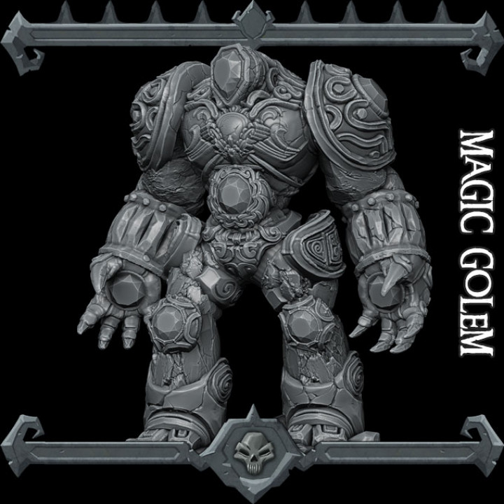 3D Printable Magic Golem by RocketPigGames