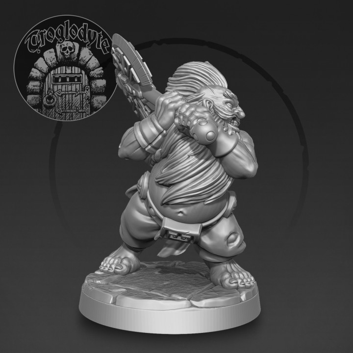 3D Printable Dwarf Berserker gang by Trogdor