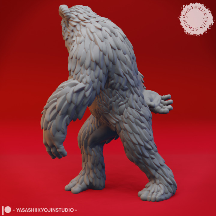 3D Printable Yeti - Tabletop Miniature by YKS Miniatures