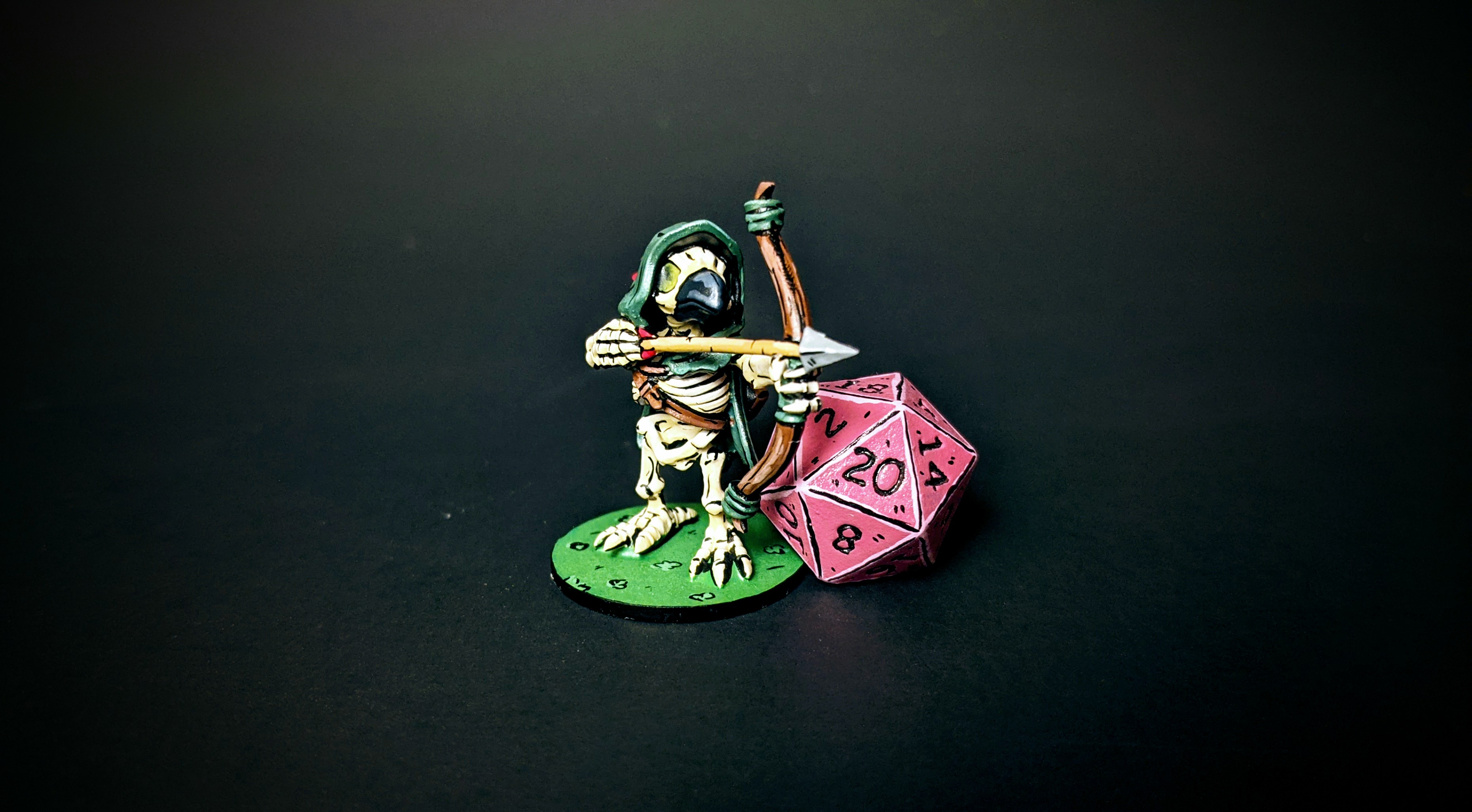 3D Printable Undead Crow Skeleton Archer by Goon Master