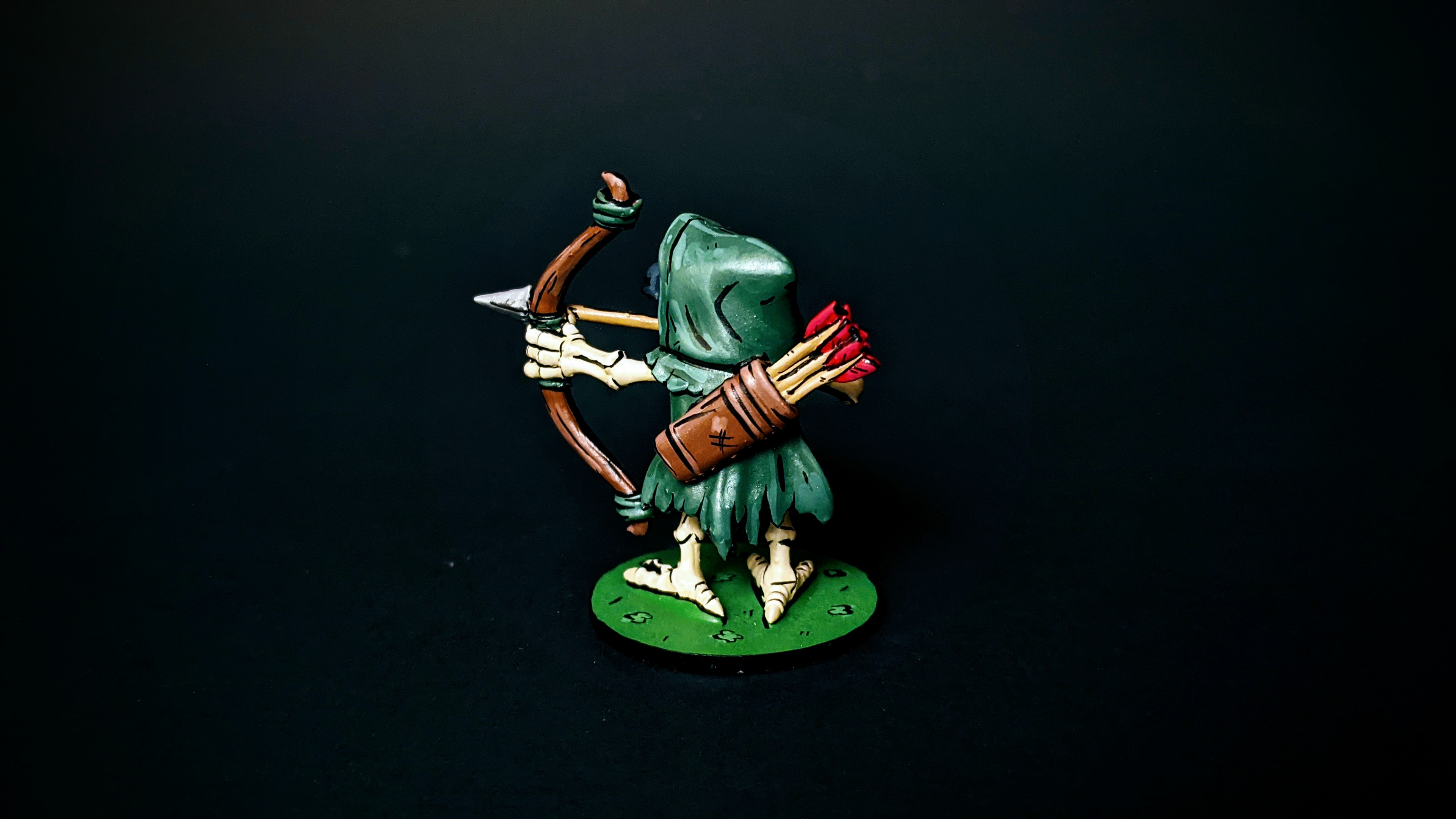 3D Printable Undead Crow Skeleton Archer by Goon Master