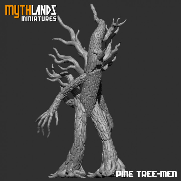 3D Printable Pine Tree-Man by Mythlands Miniatures