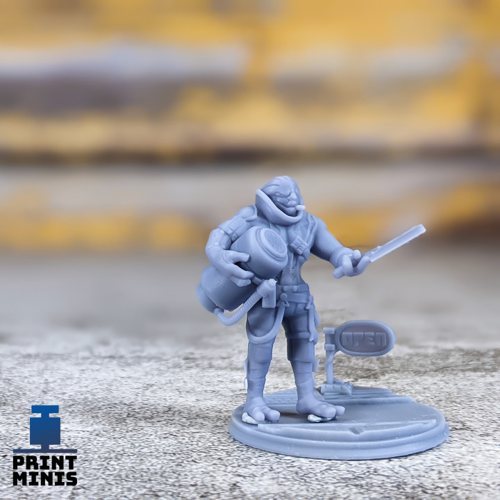 3D Printable Krum - Alien Street Food Chef - Night Market Collection by ...