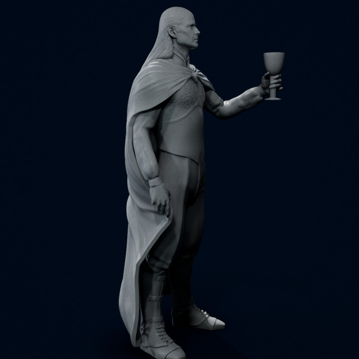 3D Printable 75mm Count Strahd by Jeremy Smith