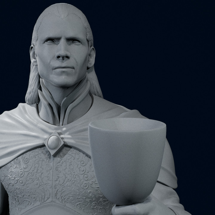 3D Printable 75mm Count Strahd by Jeremy Smith