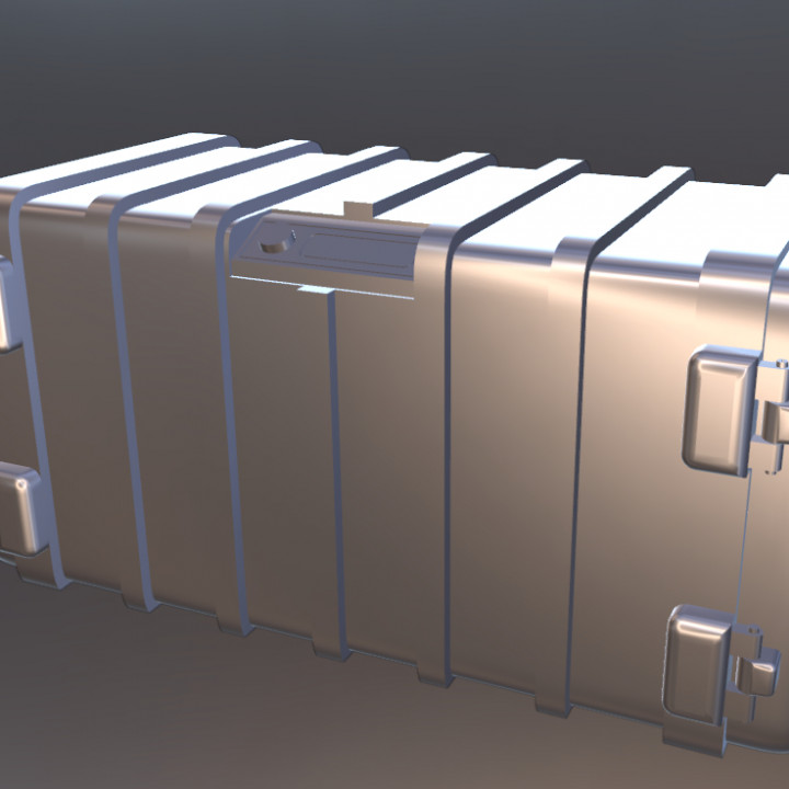 3D Printable Futuristic Crate v3 by Canna Chris