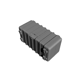 3D Printable Futuristic Crate v3 by Canna Chris