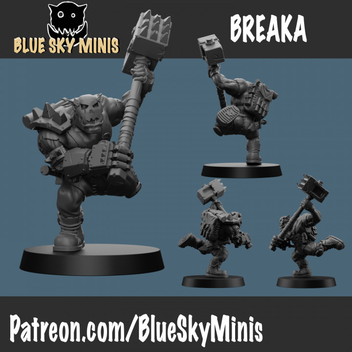3D Printable Sneaky Boy 'Breaka' by Blue Sky Minis