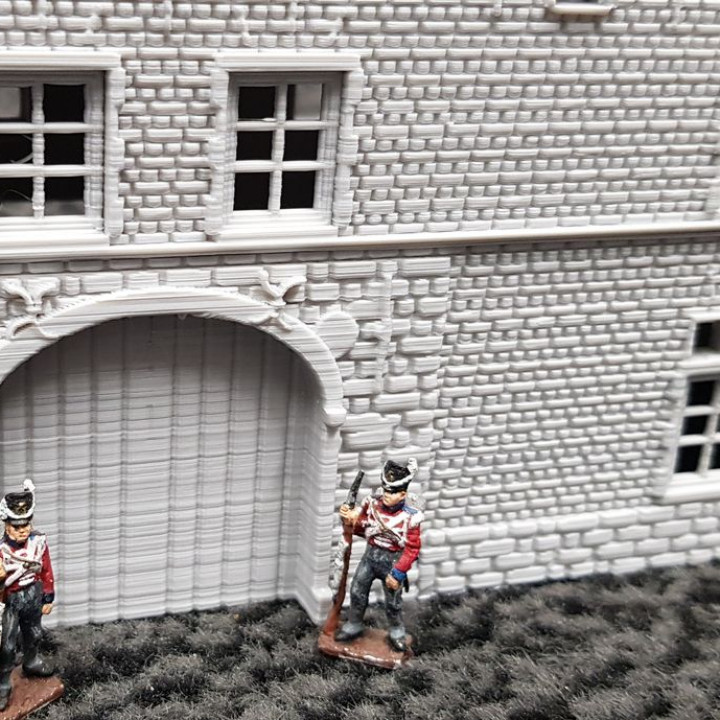 3D Printable Waterloo Chateau Hougoumont by Jens Najewitz