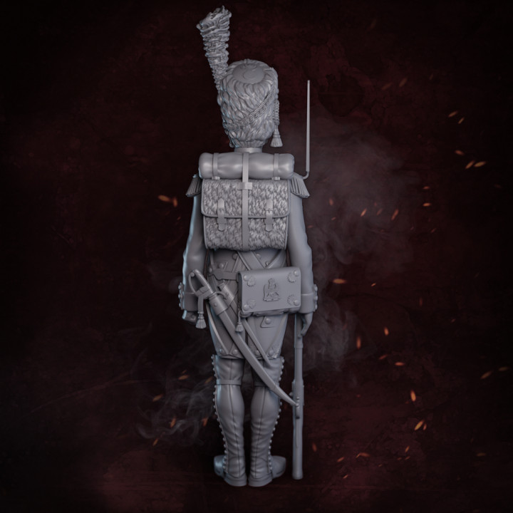 3D Printable French Imperial Guard Grenadier by Hellbender Museum