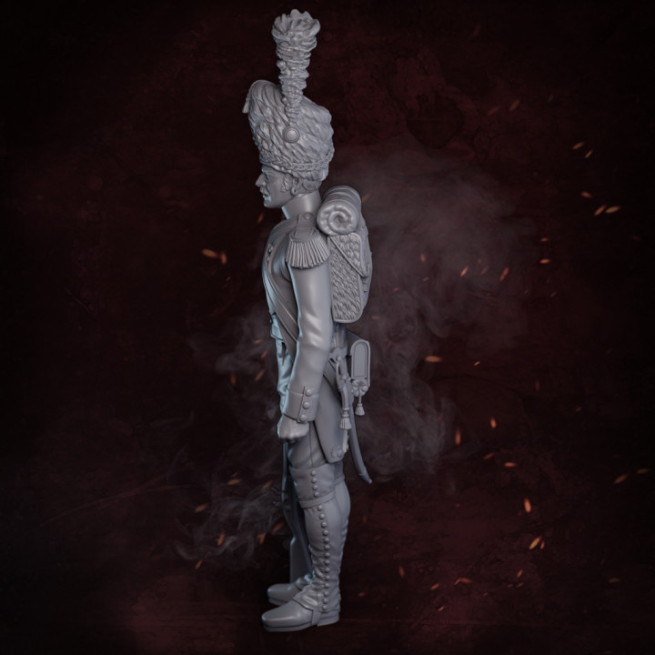 3D Printable French Imperial Guard Grenadier by Hellbender Museum