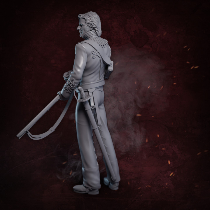 3D Printable Officer, 95th Rifles by Hellbender Museum