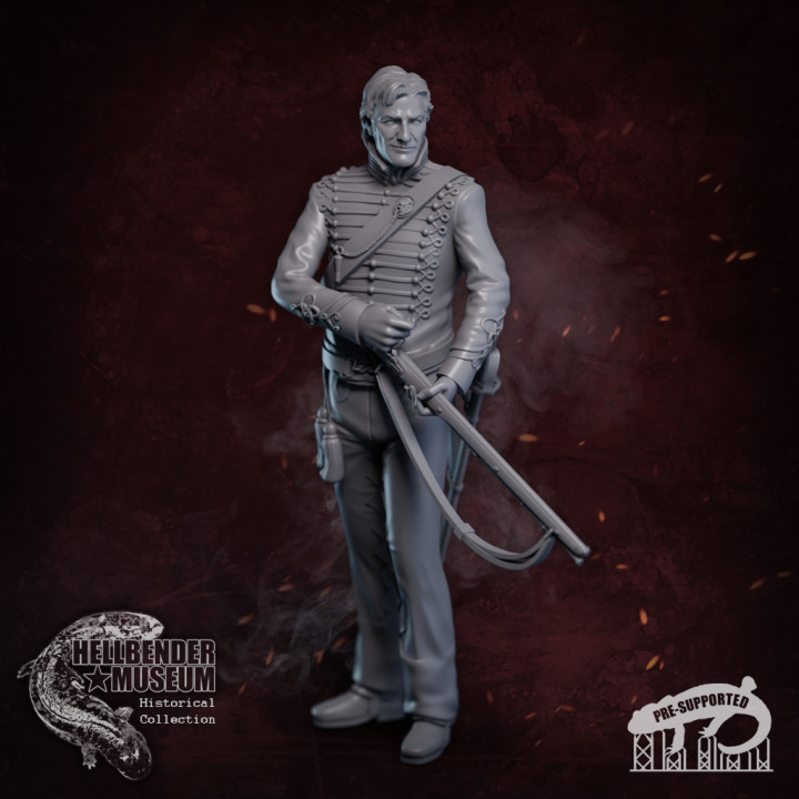 3D Printable Officer, 95th Rifles by Hellbender Museum