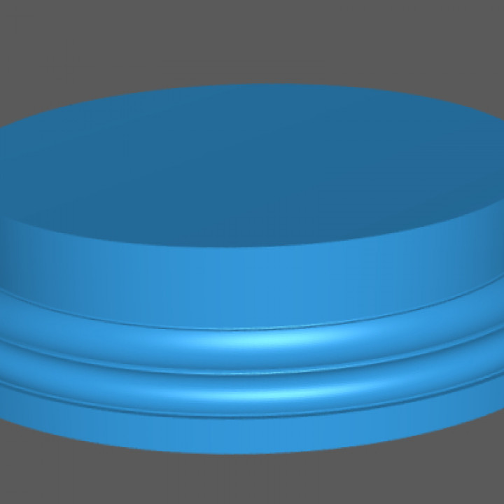3D Printable Base 10 - Round Diorama Base by Oliver Spaeth