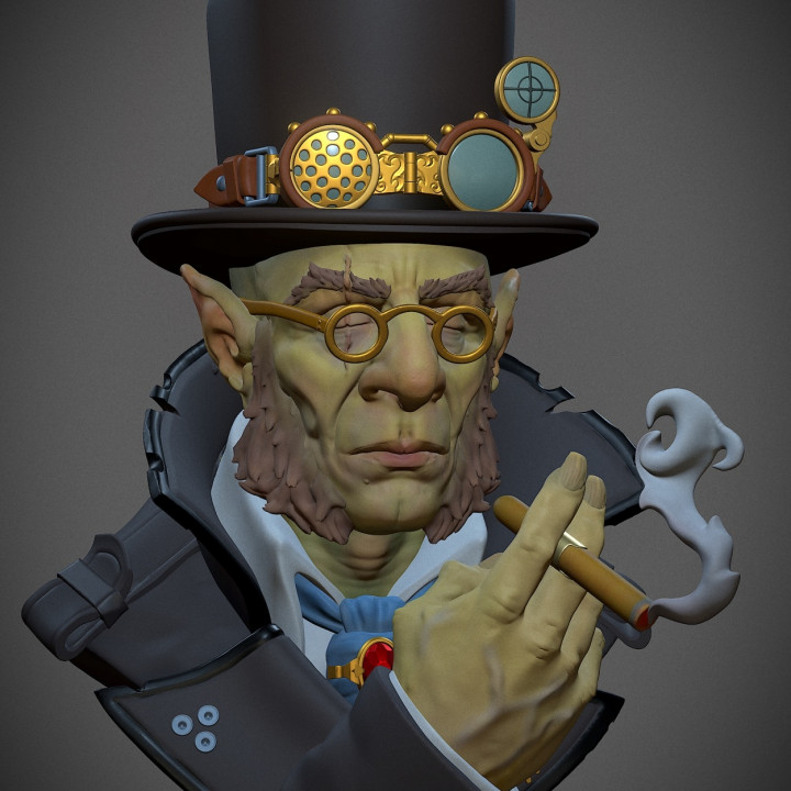 3D Printable Steampunk Goblin by Creature Armory
