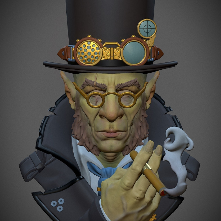 3D Printable Steampunk Goblin by Creature Armory