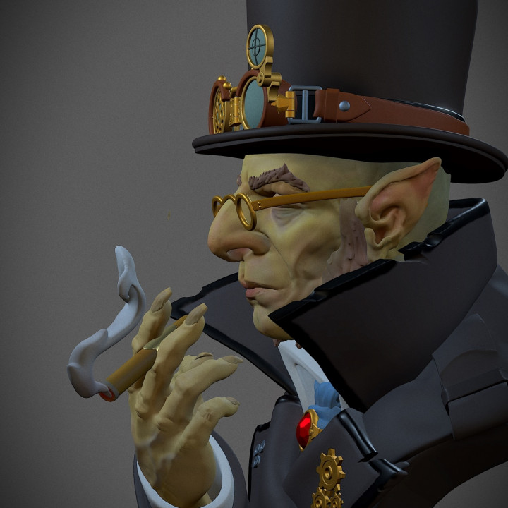 3D Printable Steampunk Goblin by Creature Armory