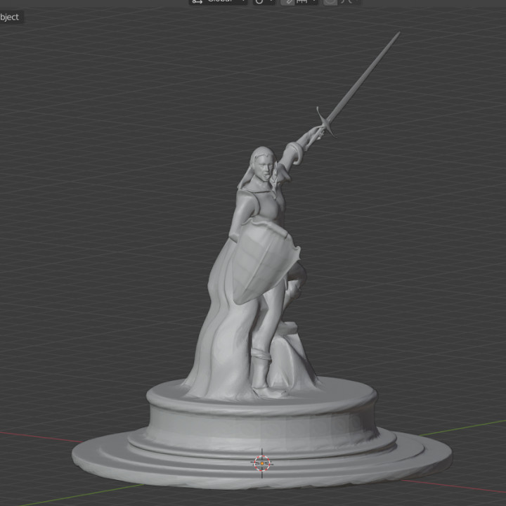 3D Printable Statue of Kvatch by Goodcat3d