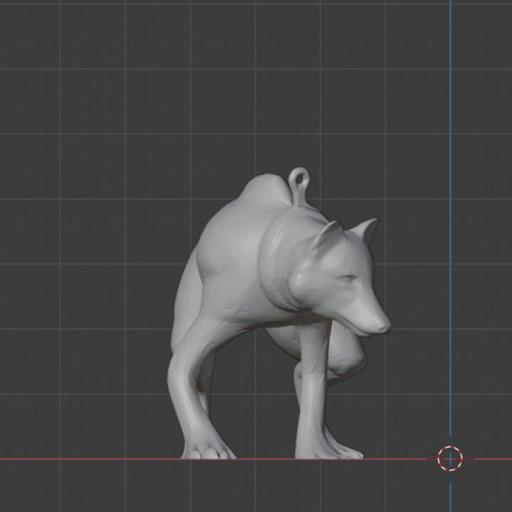 3D Printable Wolf by Goodcat3d