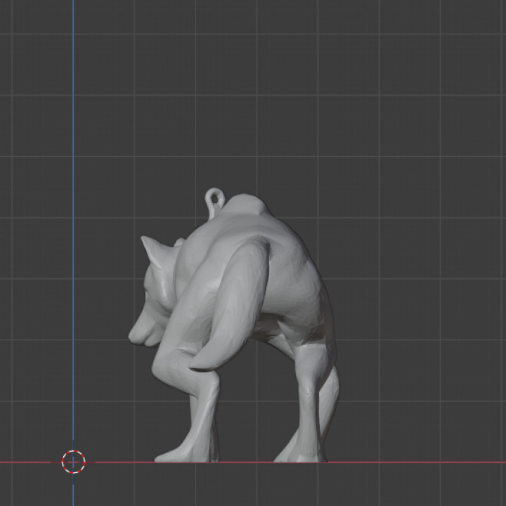 3D Printable Wolf by Goodcat3d