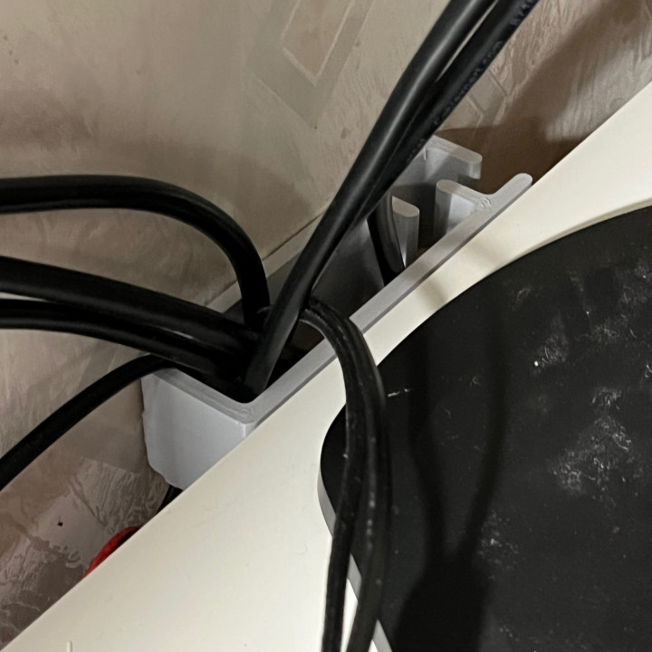 3D Printable Desk Wire Organizer / Cable Organizer by Link