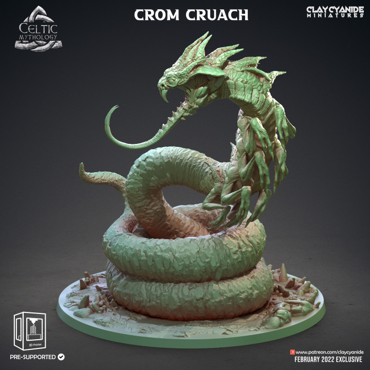 3D Printable Crom Cruach by Clay Cyanide Miniatures