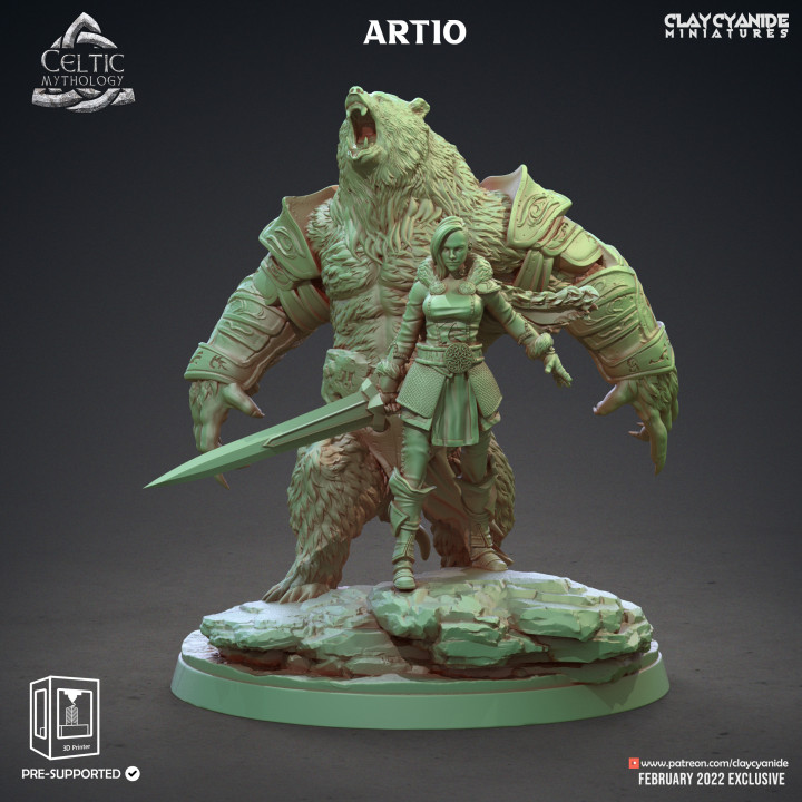 3D Printable Artio by Clay Cyanide Miniatures