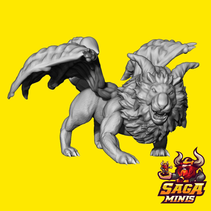 3D Printable Manticore - Pre Supported by Saga Miniatures