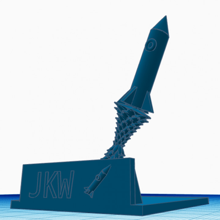 3D Printable Rocket Diorama by Jadaraka
