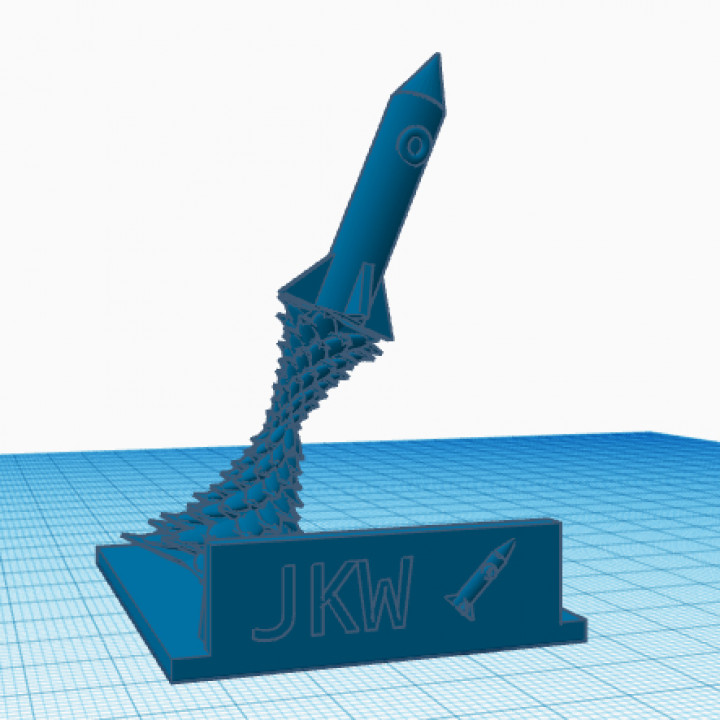 3D Printable Rocket Diorama by Jadaraka