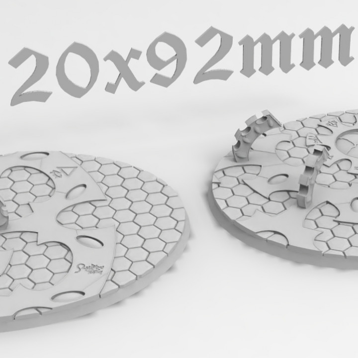 3D Printable Arcane Focus Base Bundle by Badassbases