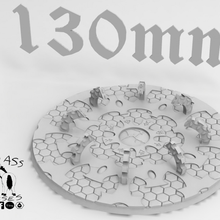 3D Printable Arcane Focus Base Bundle by Badassbases