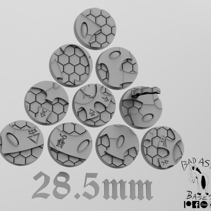 3D Printable Arcane Focus Base Bundle by Badassbases