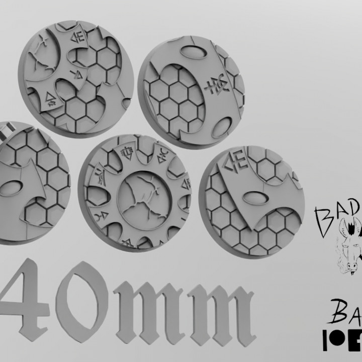 3D Printable Arcane Focus Base Bundle by Badassbases