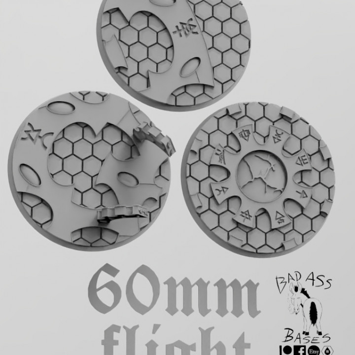 3D Printable Arcane Focus Base Bundle by Badassbases